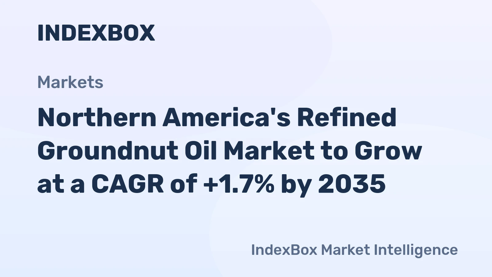 Northern America's Refined Groundnut Oil Market to Grow at a CAGR of +1.7% by 2035