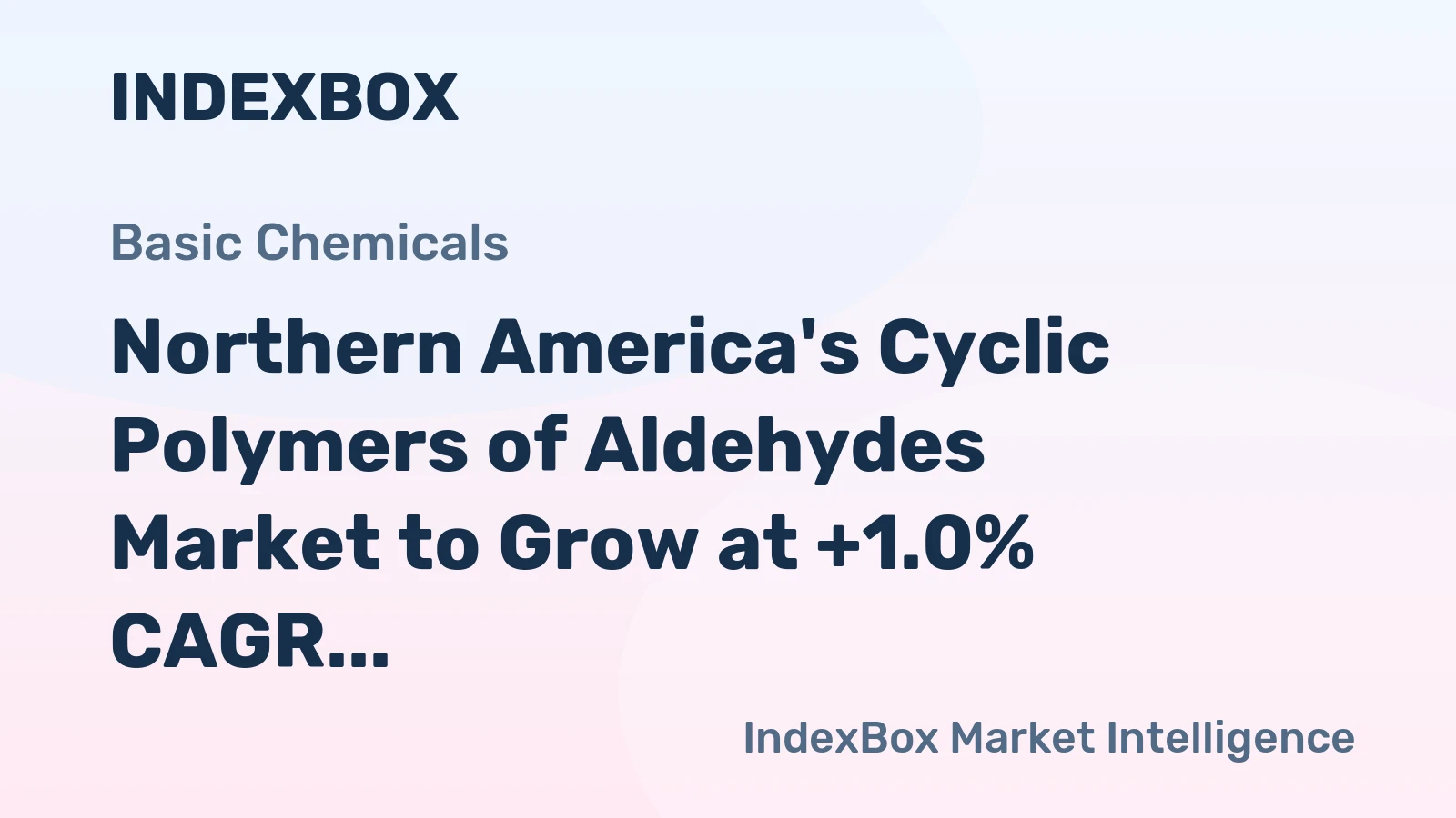 Northern America's Cyclic Polymers of Aldehydes Market to Grow at +1.0% CAGR, Reaching 523 Tons by 2035