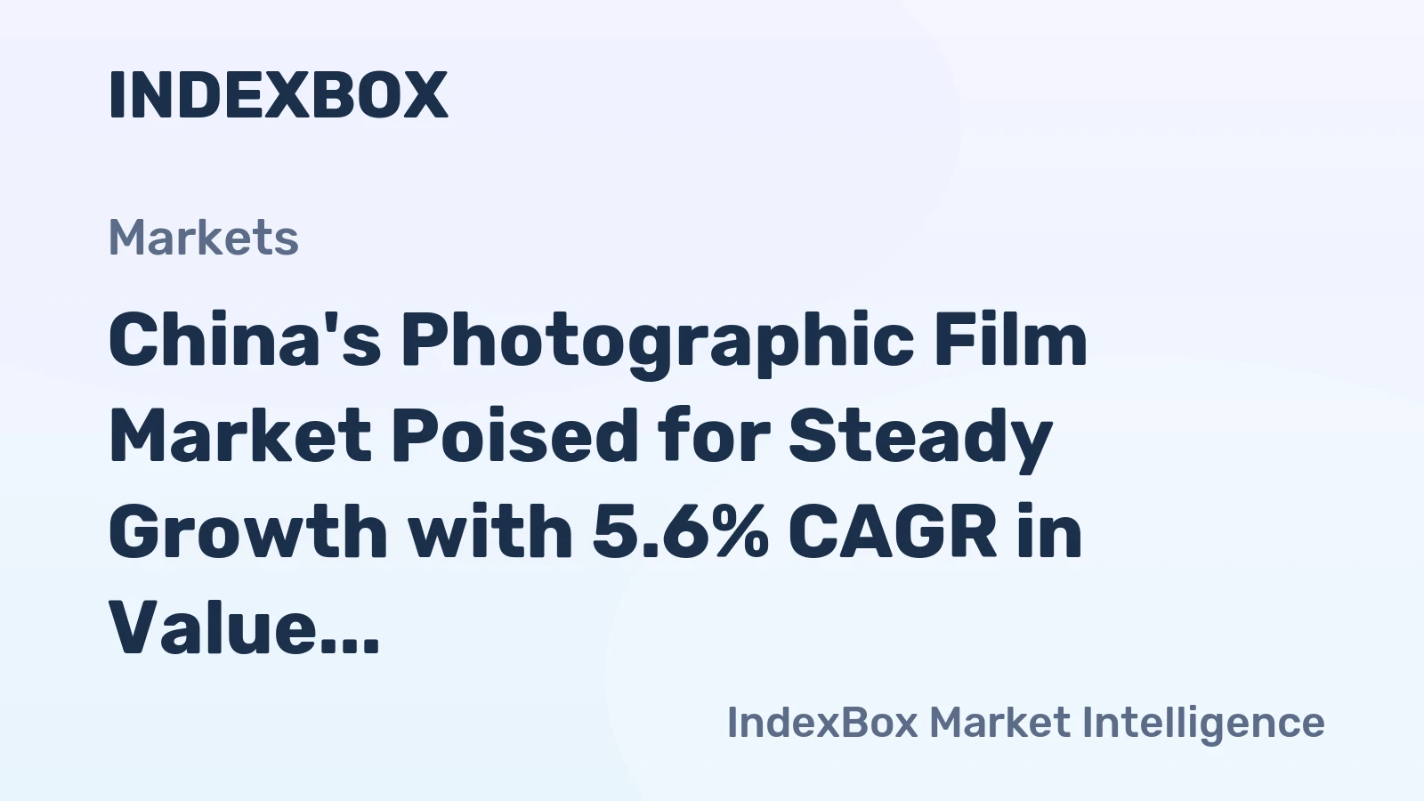 China's Photographic Film Market Poised for Steady Growth with 5.6% CAGR in Value Through 2035