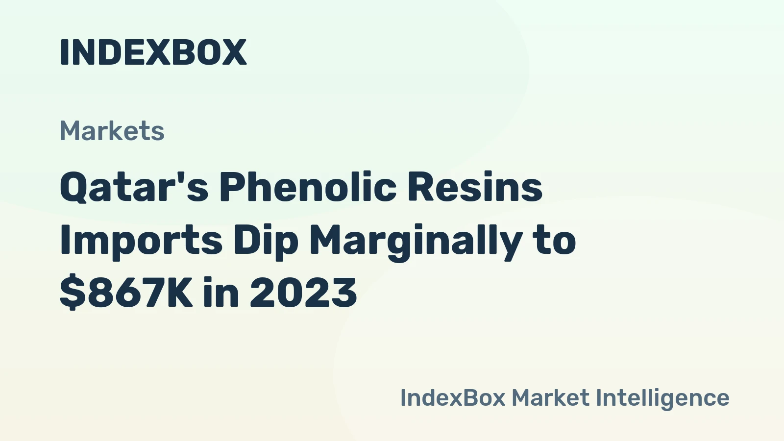 Qatar's Phenolic Resins Imports Dip Marginally to $867K in 2023