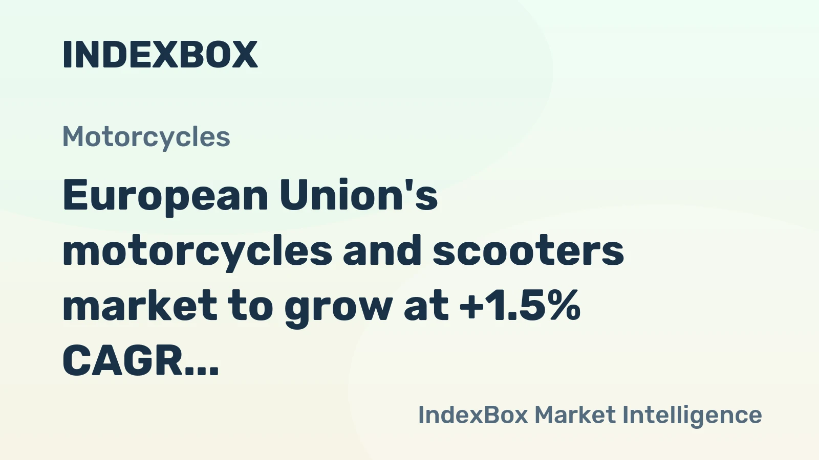 European Union's motorcycles and scooters market to grow at +1.5% CAGR, reaching $21.1B by 2035