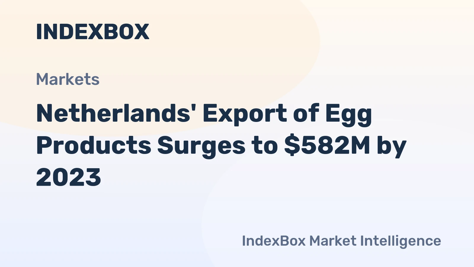 Netherlands' Export of Egg Products Surges to $582M by 2023