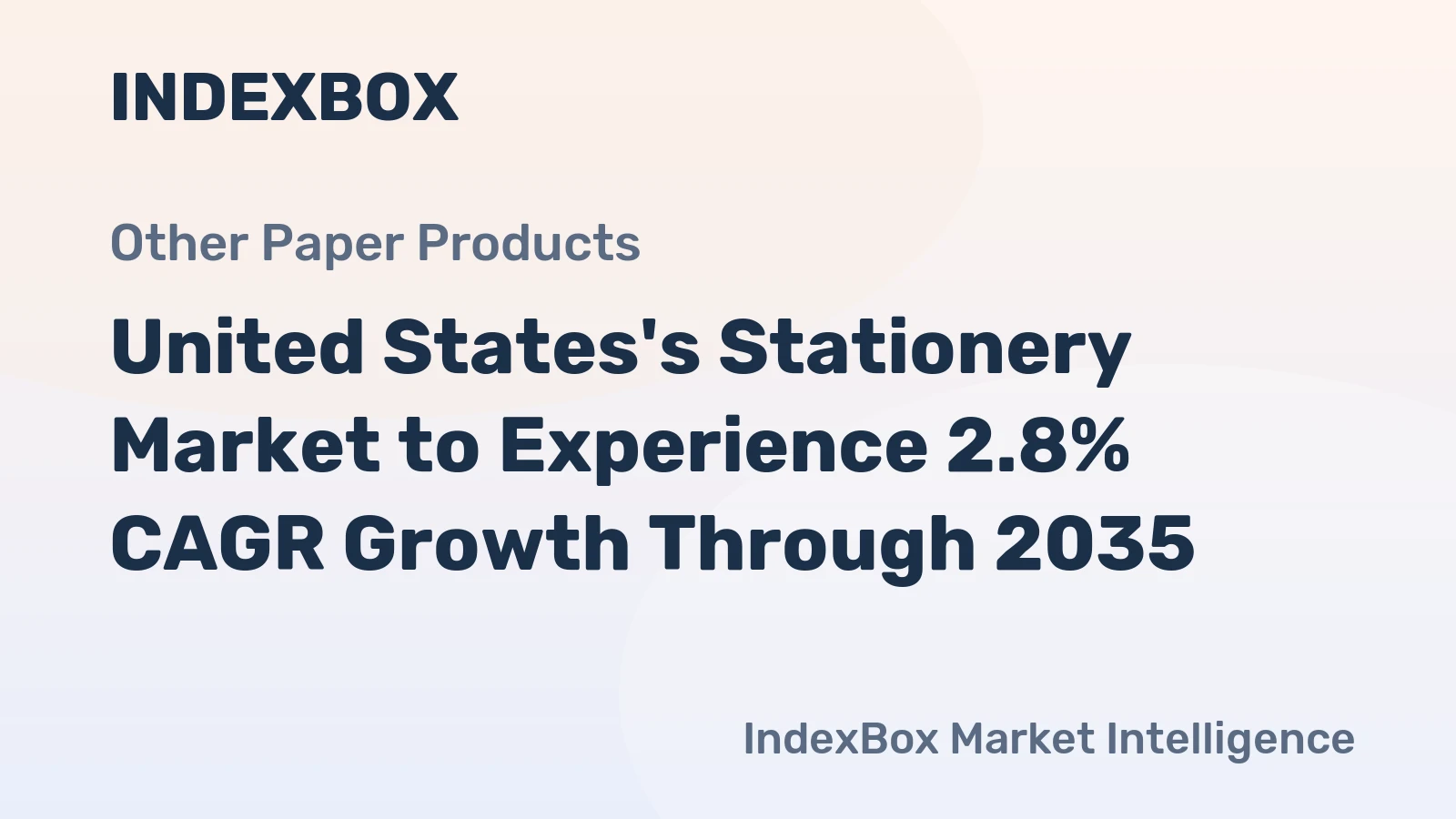 United States's Stationery Market to Experience 2.8% CAGR Growth Through 2035
