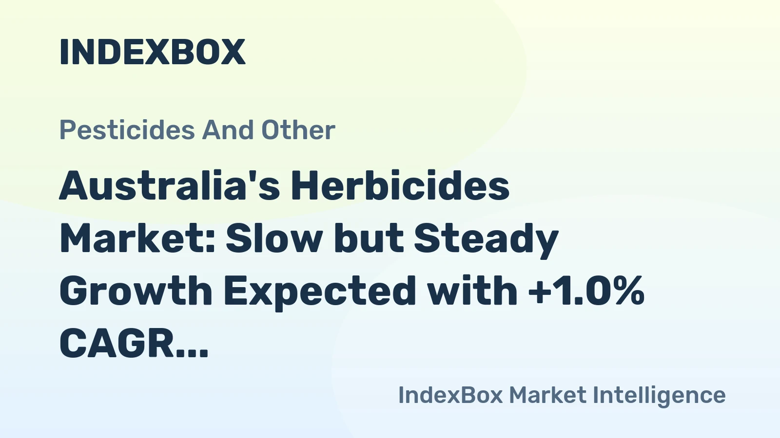 Australia's Herbicides Market: Slow but Steady Growth Expected with +1.0% CAGR through 2035