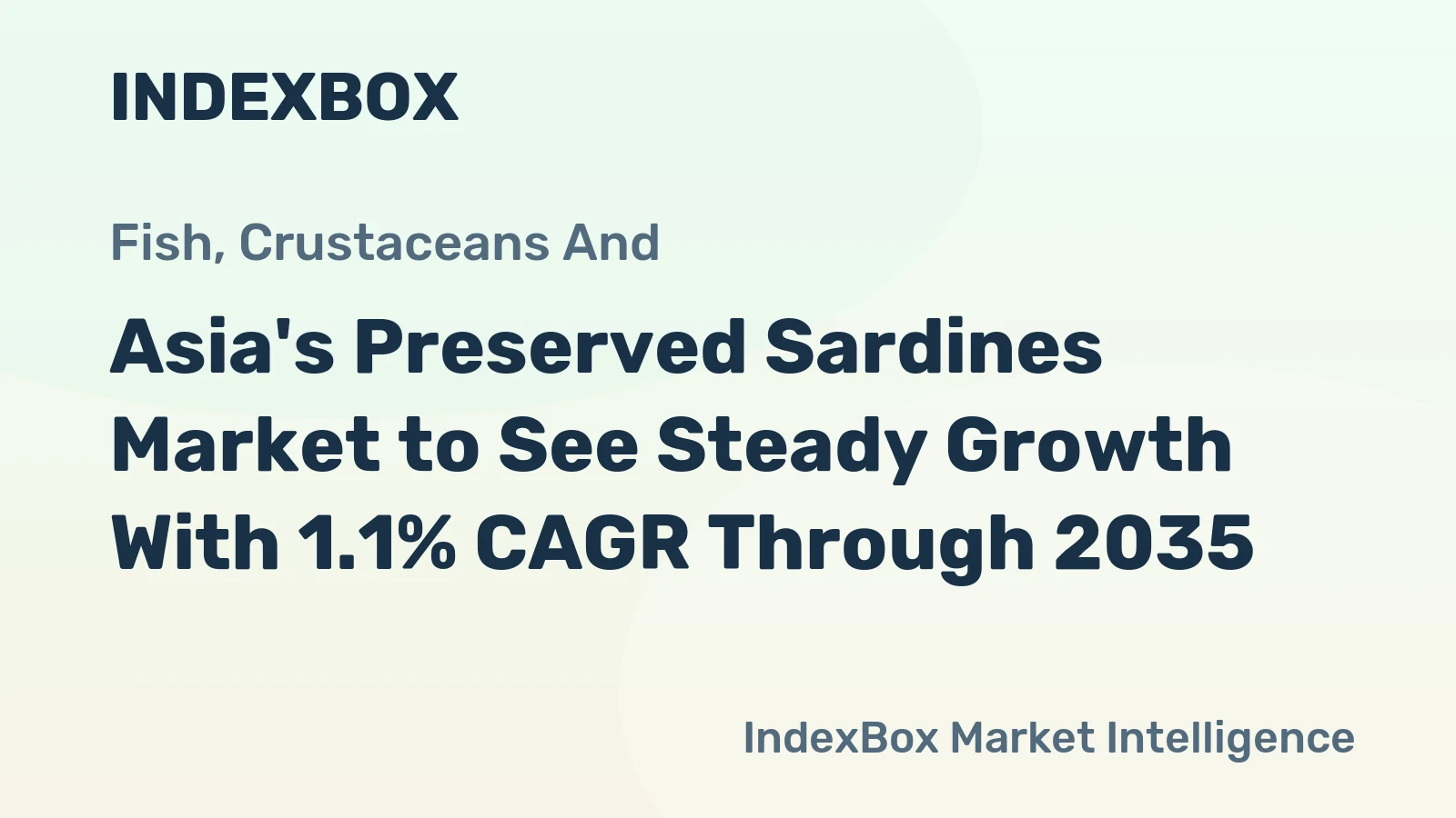 Asia's Preserved Sardines Market to See Steady Growth With 1.1% CAGR Through 2035