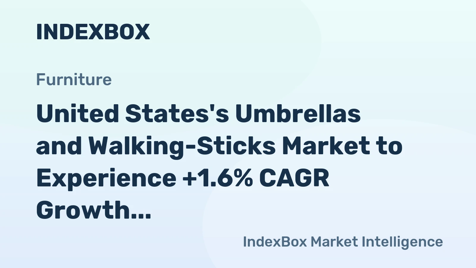 United States's Umbrellas and Walking-Sticks Market to Experience +1.6% CAGR Growth Through 2035