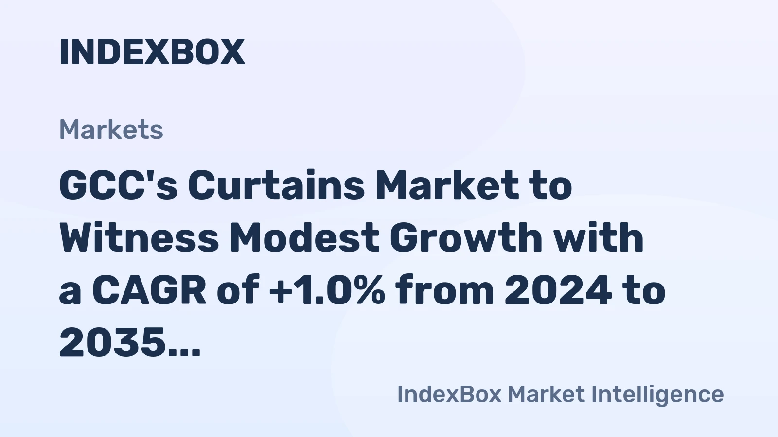 GCC's Curtains Market to Witness Modest Growth with a CAGR of +1.0% from 2024 to 2035