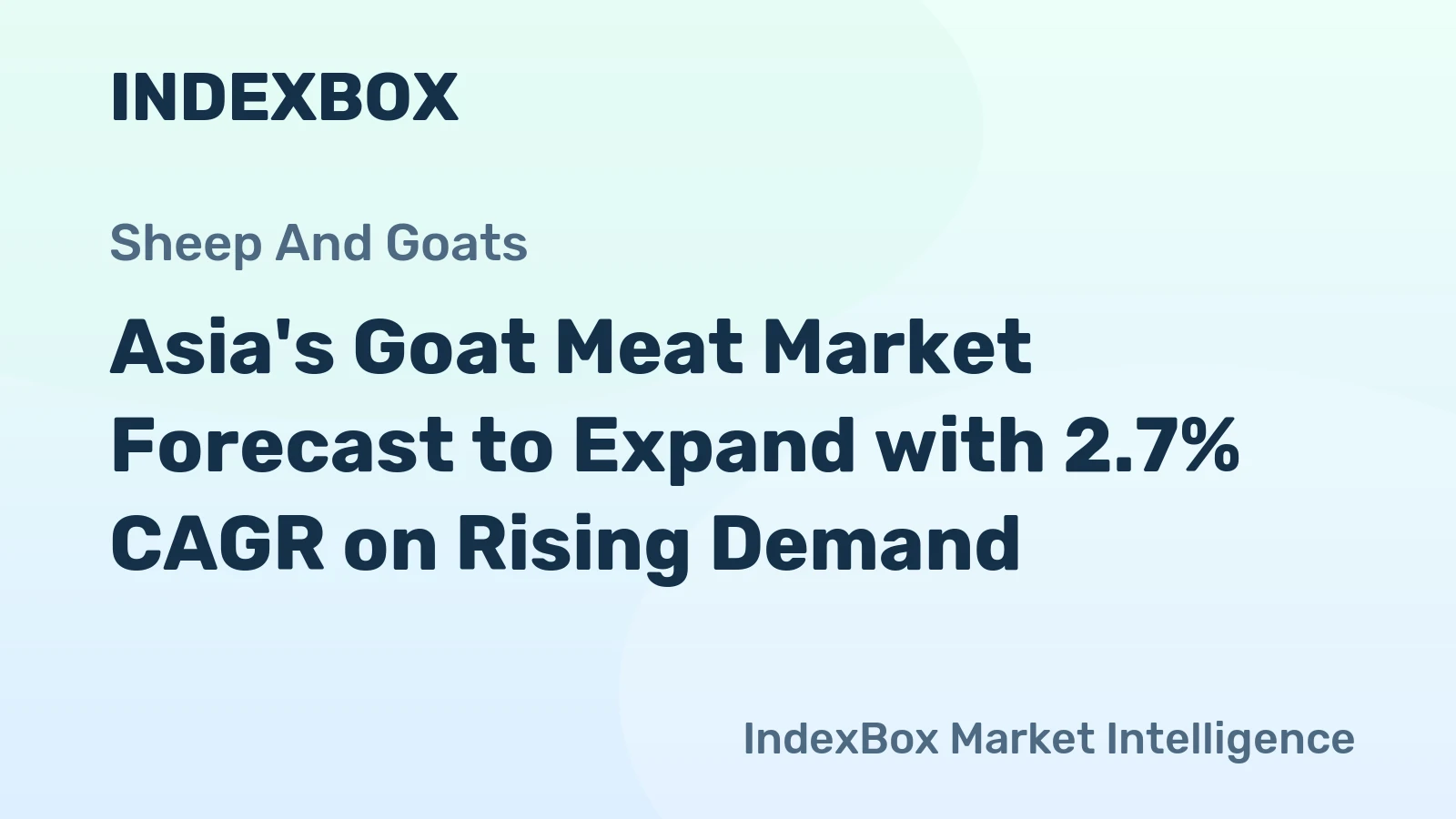 Asia's Goat Meat Market Forecast to Expand with 2.7% CAGR on Rising Demand