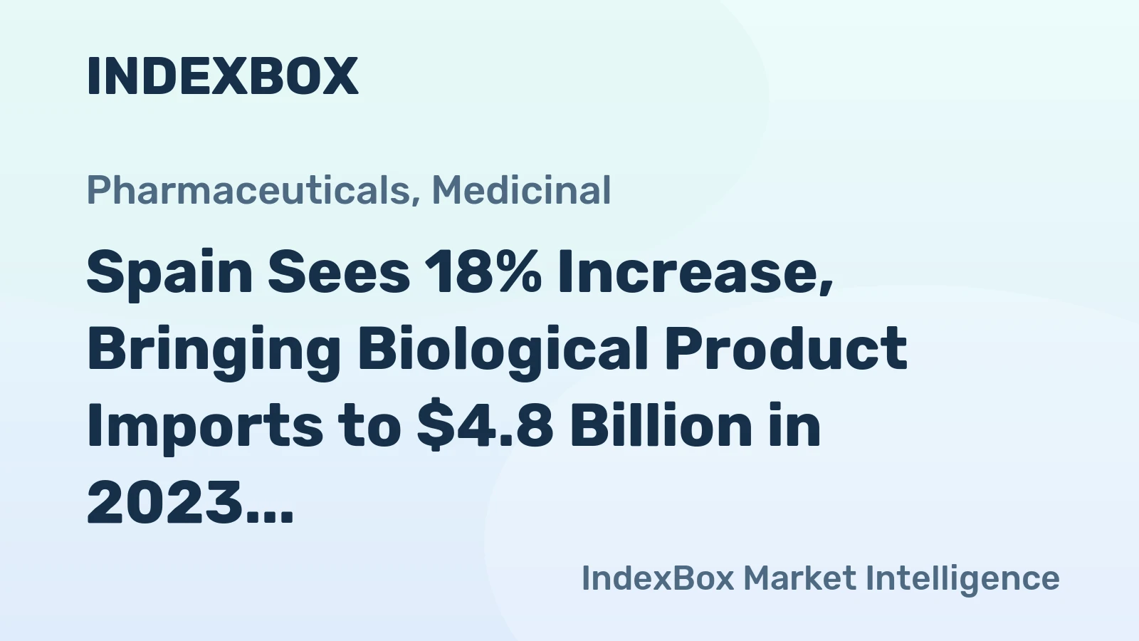 Spain Sees 18% Increase, Bringing Biological Product Imports to $4.8 Billion in 2023