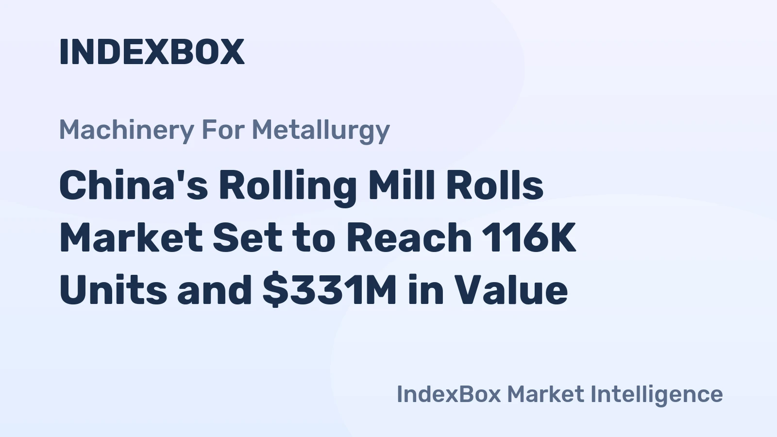 China's Rolling Mill Rolls Market Set to Reach 116K Units and $331M in Value