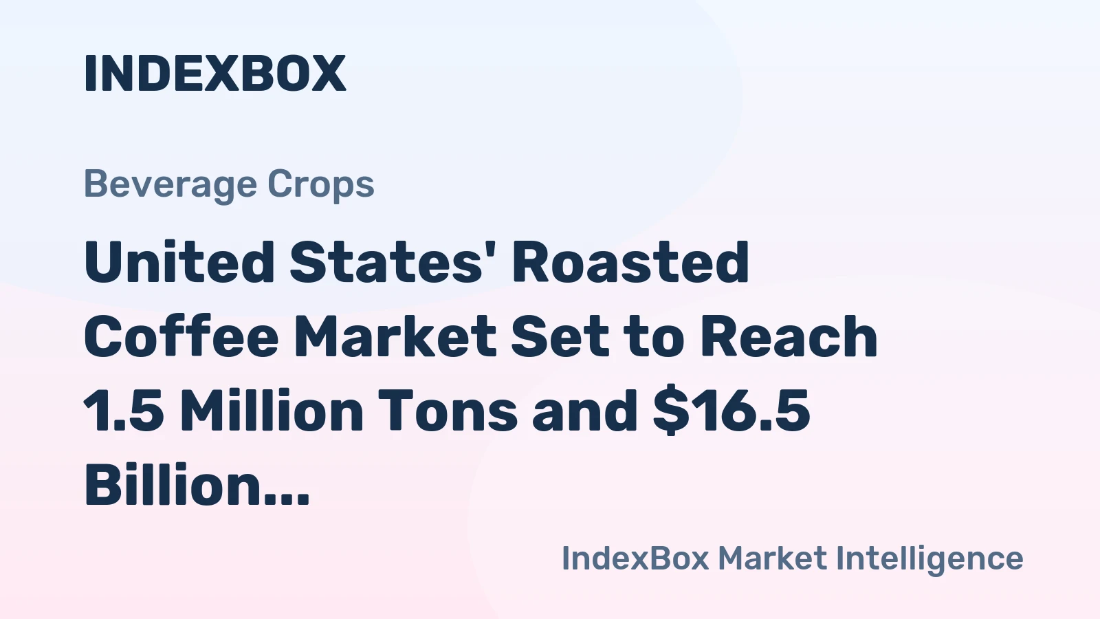 United States' Roasted Coffee Market Set to Reach 1.5 Million Tons and $16.5 Billion by 2035