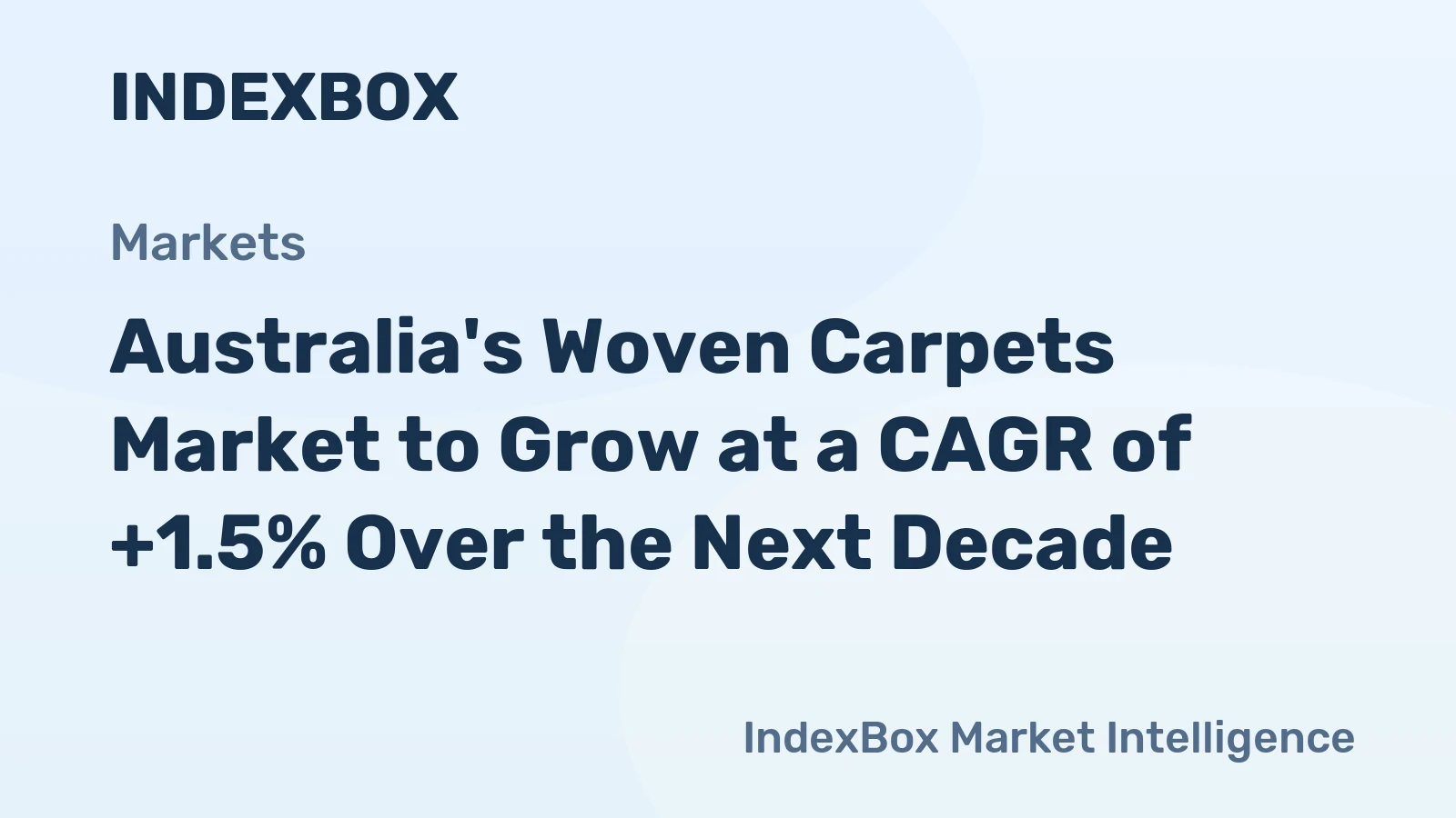 Australia's Woven Carpets Market to Grow at a CAGR of +1.5% Over the Next Decade