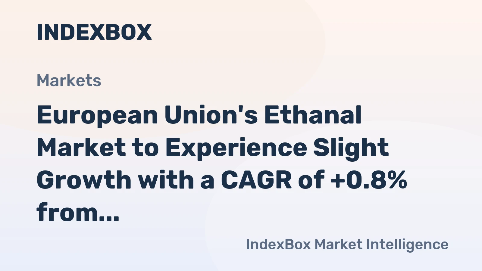 European Union's Ethanal Market to Experience Slight Growth with a CAGR of +0.8% from 2024 to 2035