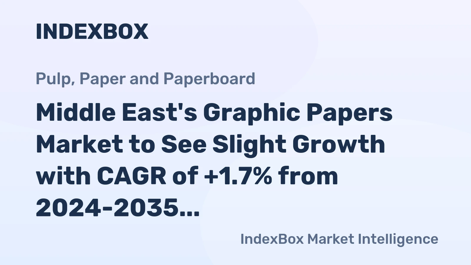 Middle East's Graphic Papers Market to See Slight Growth with CAGR of +1.7% from 2024-2035