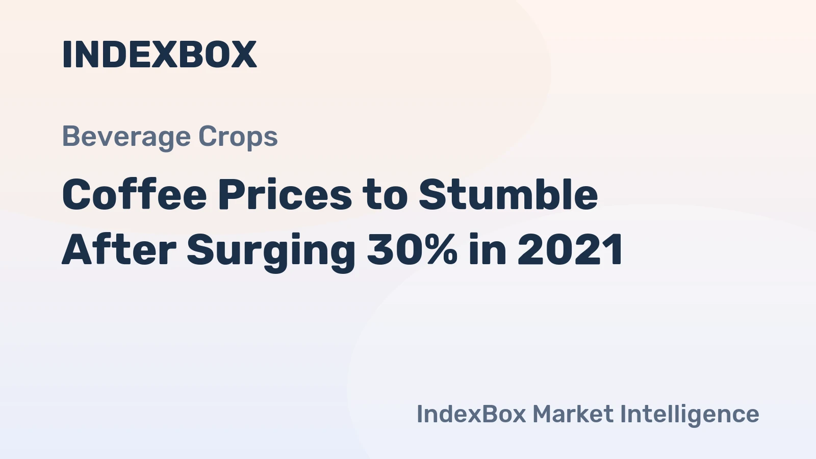 Coffee Prices to Stumble After Surging 30% in 2021