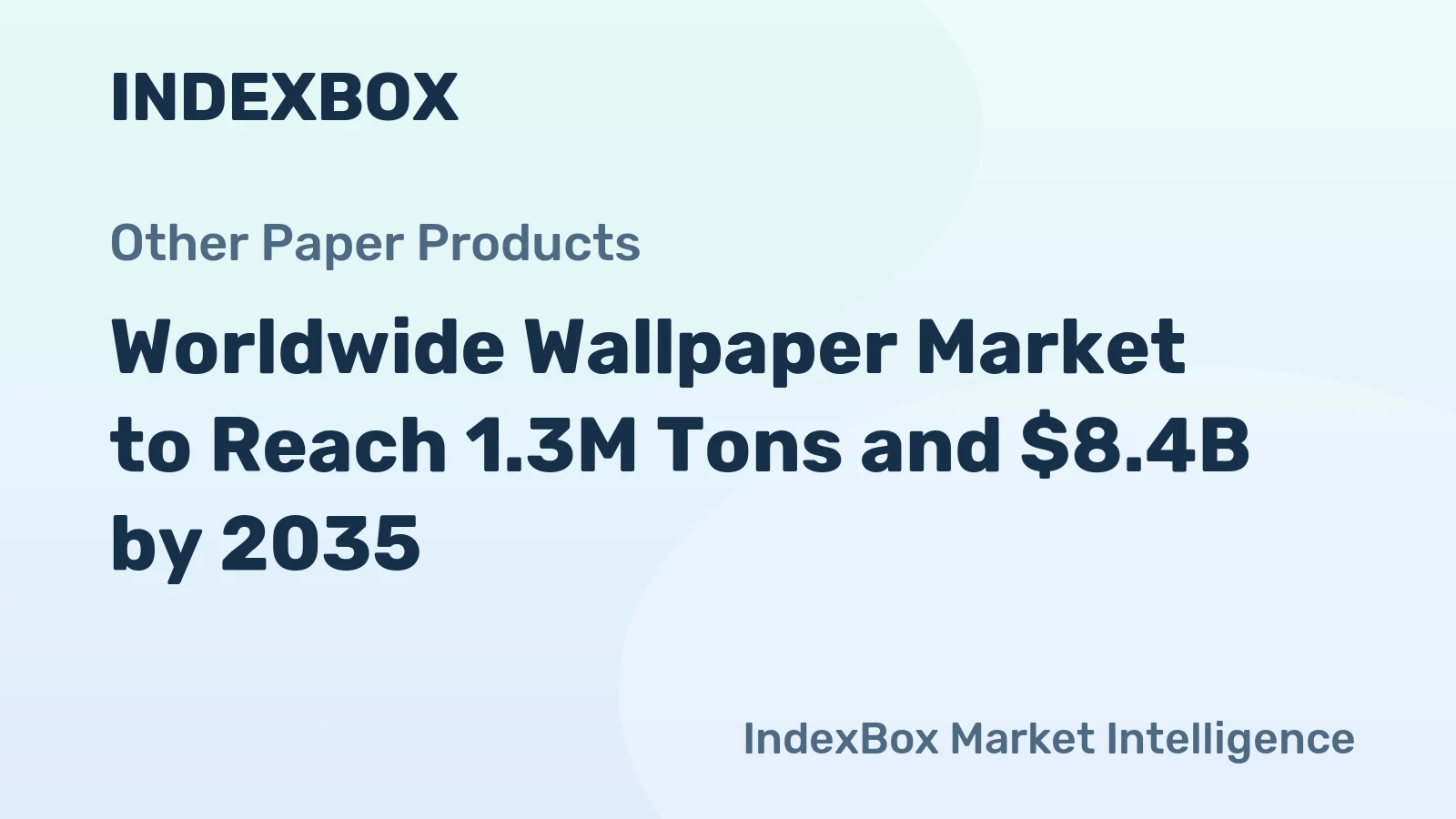 Worldwide Wallpaper Market to Reach 1.3M Tons and $8.4B by 2035