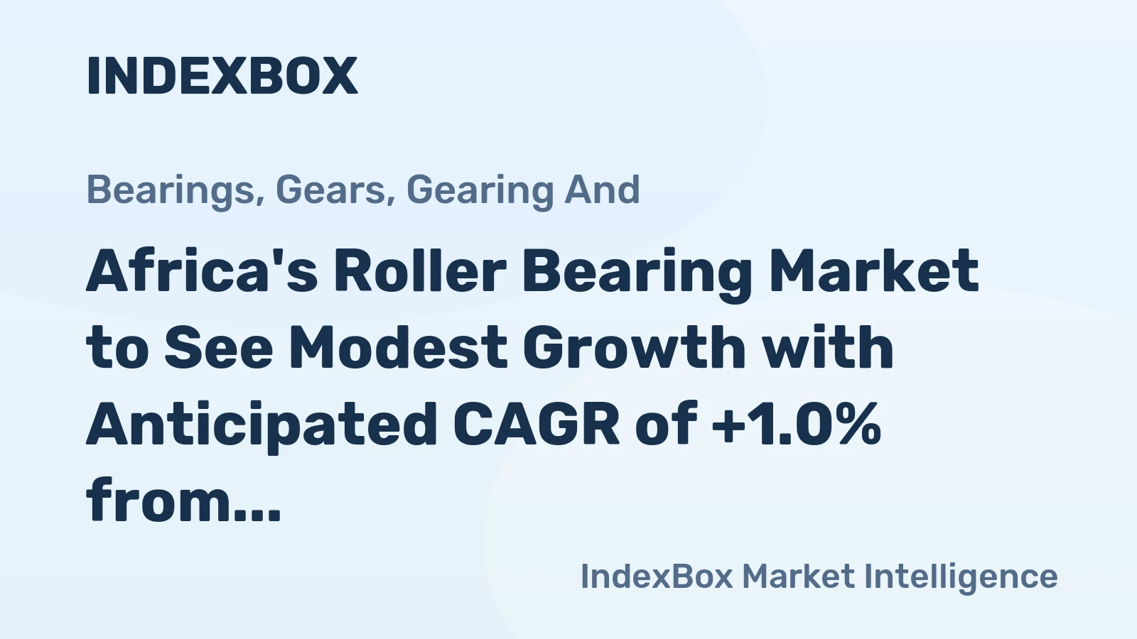 Africa's Roller Bearing Market to See Modest Growth with Anticipated CAGR of +1.0% from 2024 to 2035