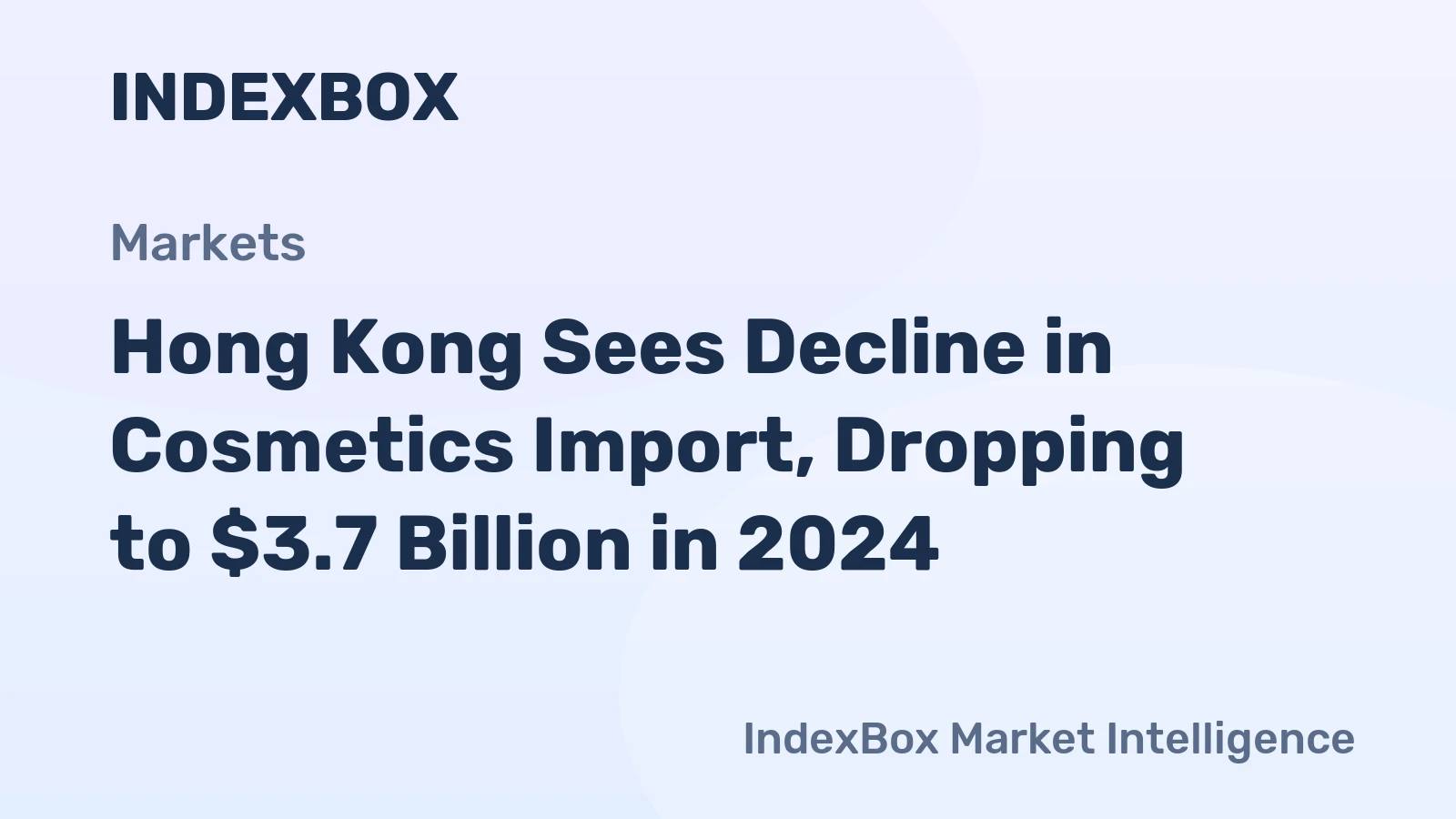 Hong Kong Sees Decline in Cosmetics Import, Dropping to $3.7 Billion in 2024
