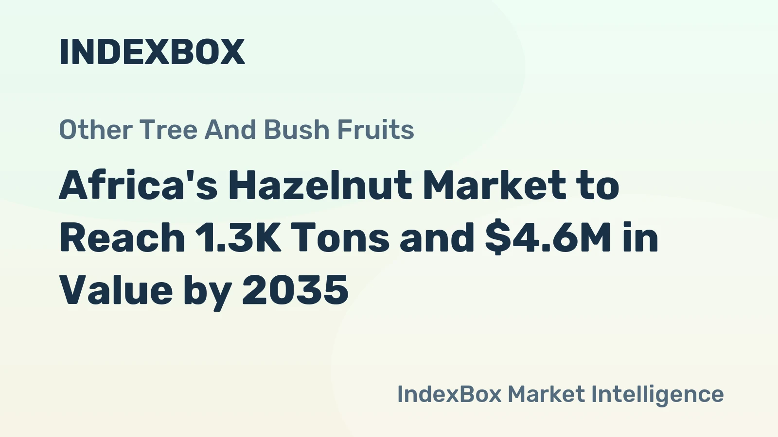 Africa's Hazelnut Market to Reach 1.3K Tons and $4.6M in Value by 2035