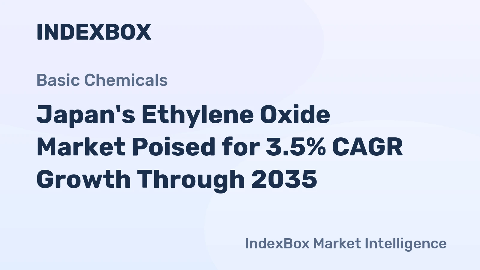 Japan's Ethylene Oxide Market Poised for 3.5% CAGR Growth Through 2035
