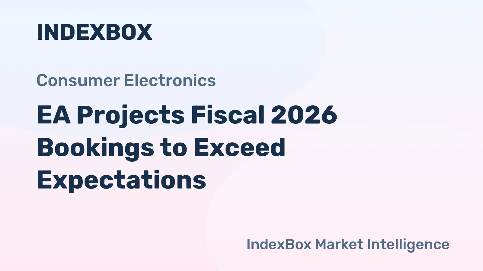 EA Projects Fiscal 2026 Bookings to Exceed Expectations