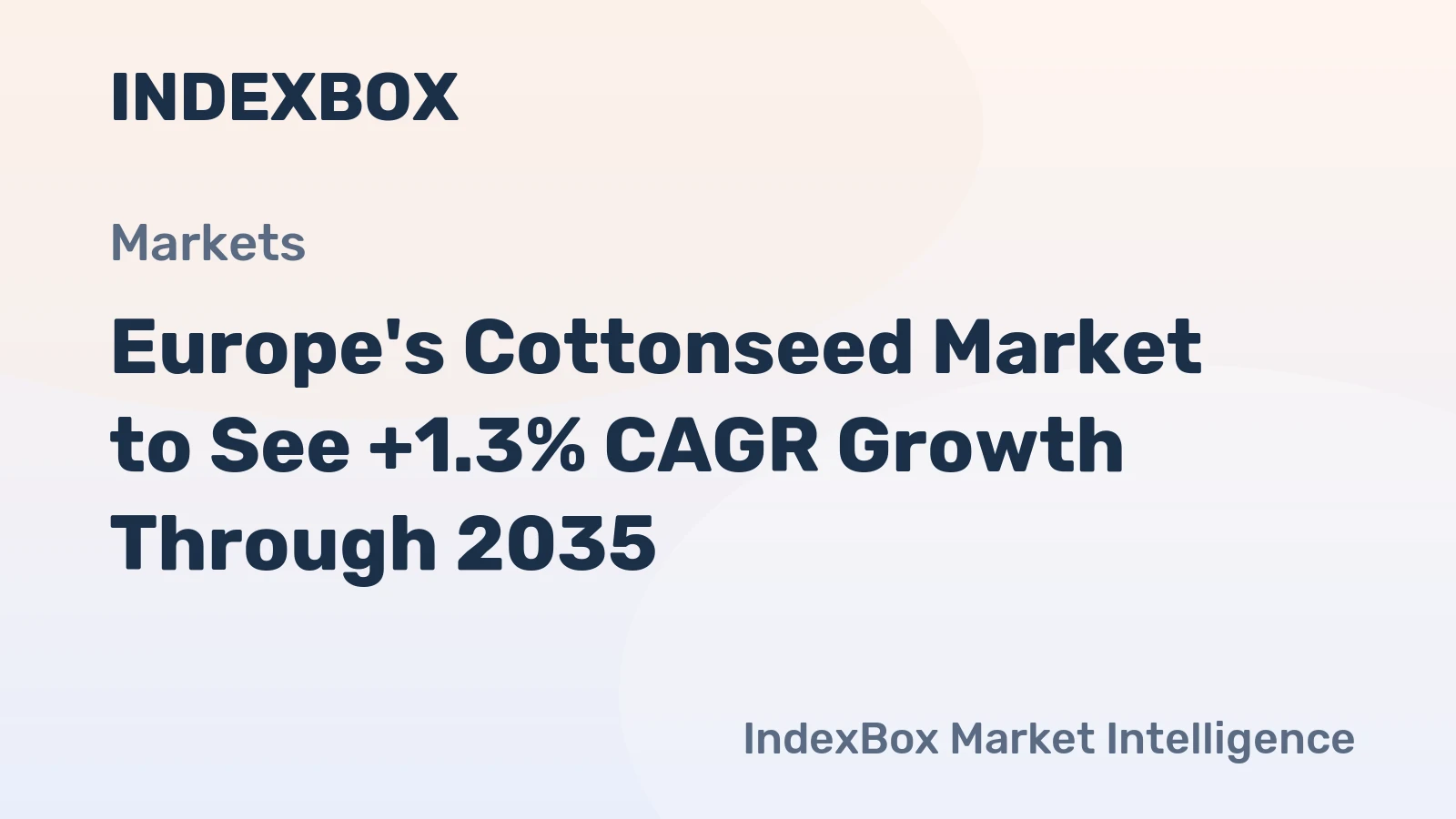 Europe's Cottonseed Market to See +1.3% CAGR Growth Through 2035