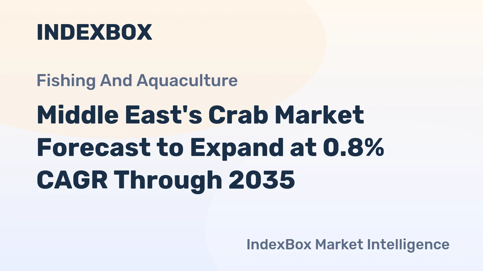 Middle East's Crab Market Forecast to Expand at 0.8% CAGR Through 2035