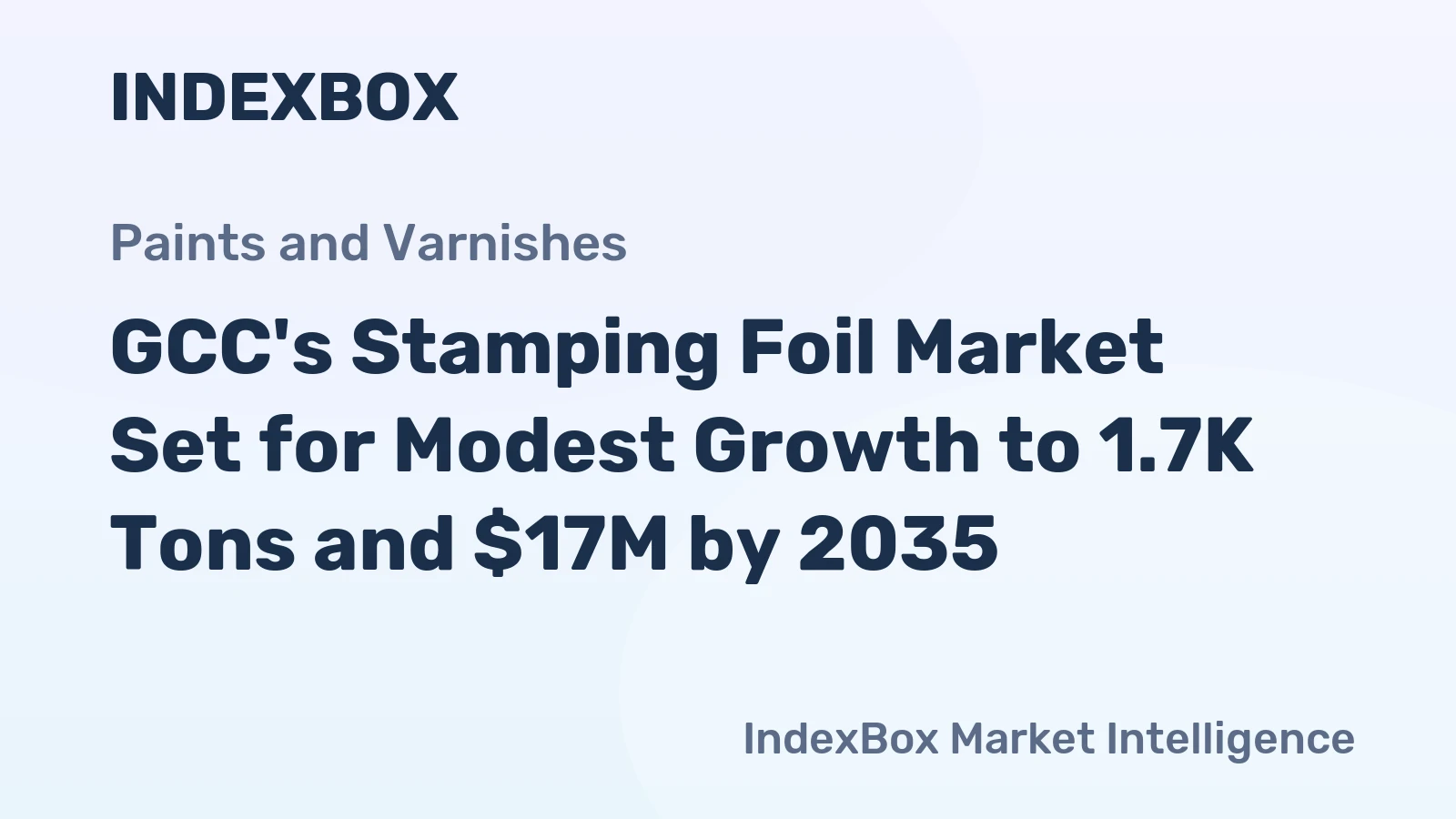 GCC's Stamping Foil Market Set for Modest Growth to 1.7K Tons and $17M by 2035