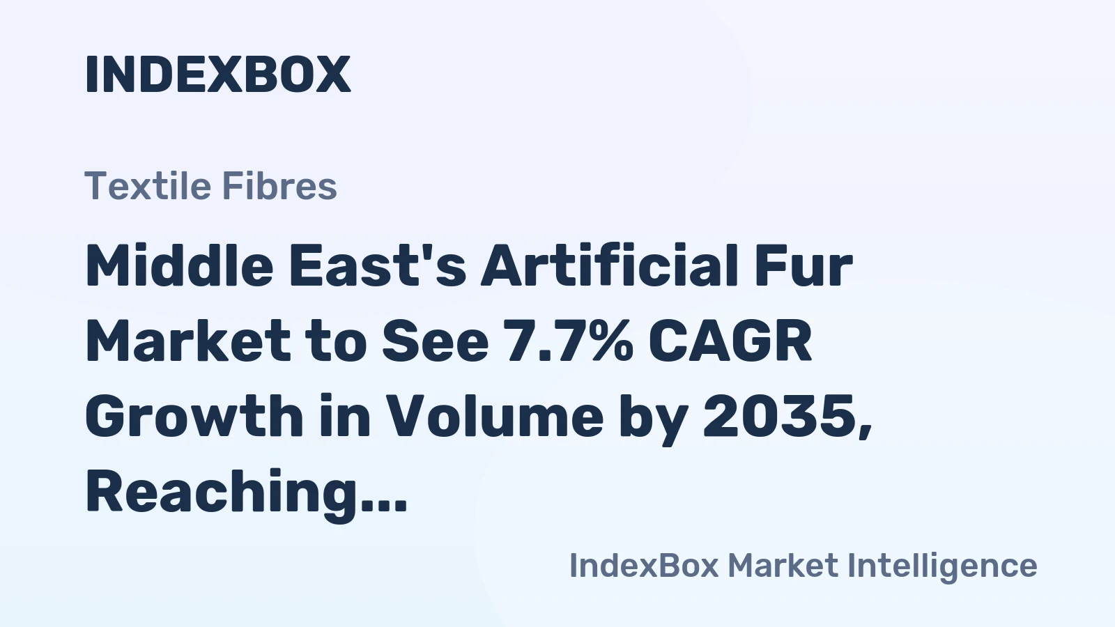 Middle East's Artificial Fur Market to See 7.7% CAGR Growth in Volume by 2035, Reaching 5.5K Tons
