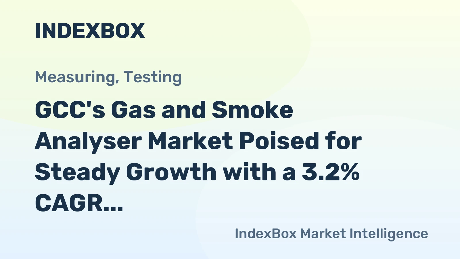 GCC's Gas and Smoke Analyser Market Poised for Steady Growth with a 3.2% CAGR