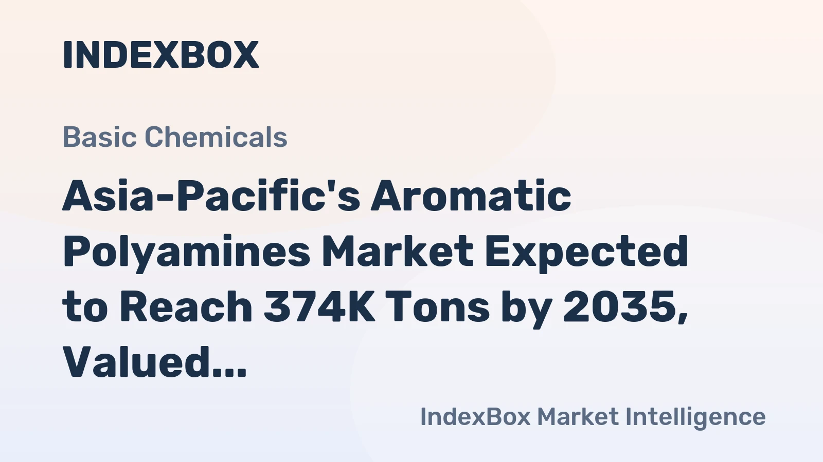 Asia-Pacific's Aromatic Polyamines Market Expected to Reach 374K Tons by 2035, Valued at $1.8B