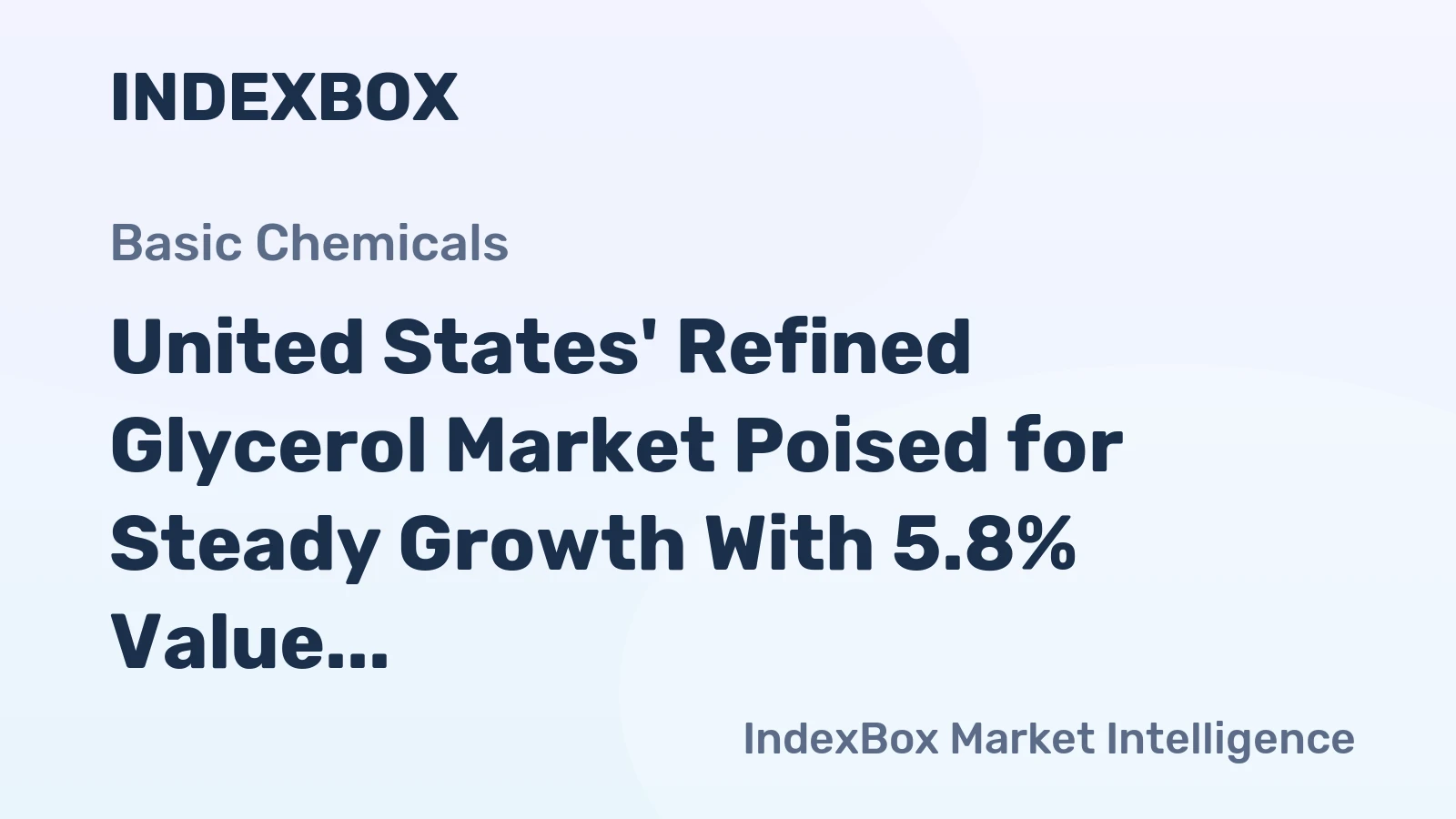 United States' Refined Glycerol Market Poised for Steady Growth With 5.8% Value CAGR Through 2035