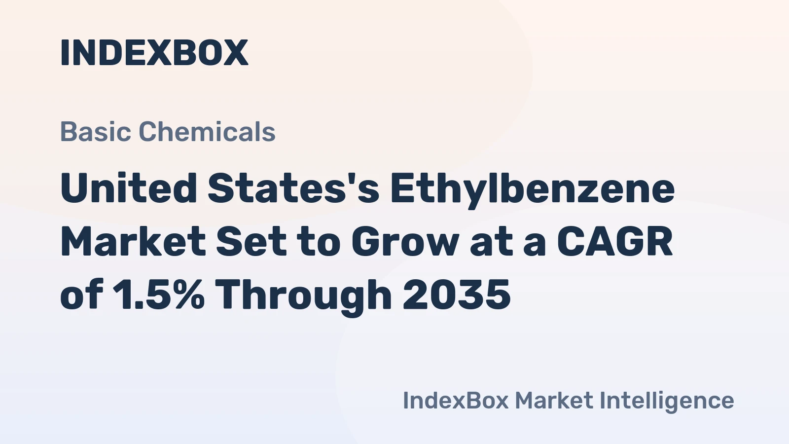 United States's Ethylbenzene Market Set to Grow at a CAGR of 1.5% Through 2035