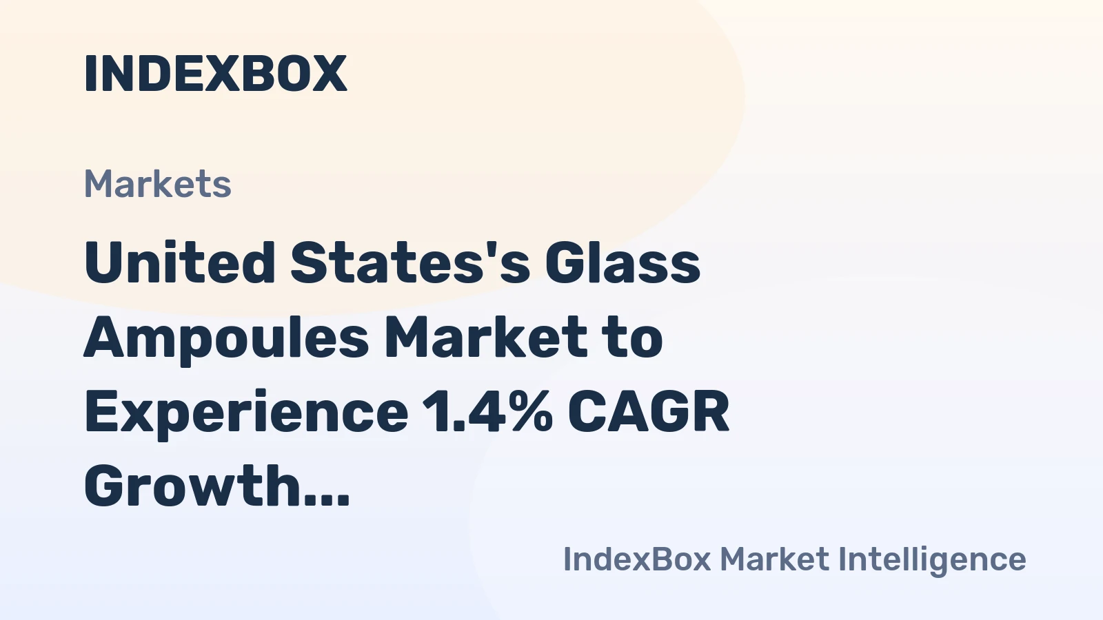 United States's Glass Ampoules Market to Experience 1.4% CAGR Growth Over Next Decade