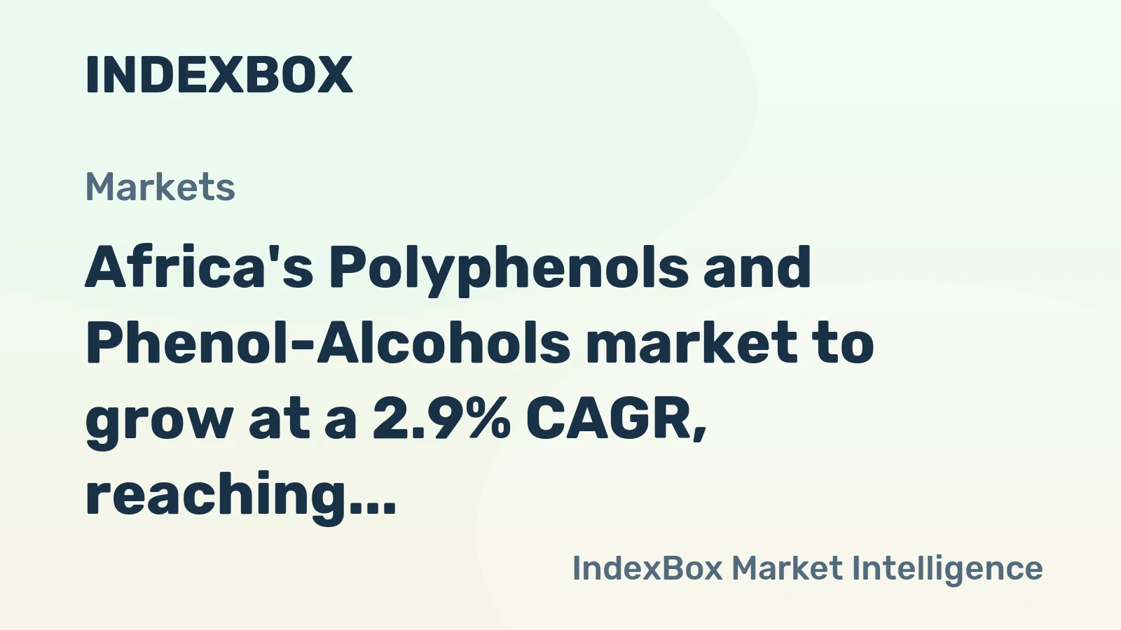 Africa's Polyphenols and Phenol-Alcohols market to grow at a 2.9% CAGR, reaching $203M by 2035, driven by increasing demand.