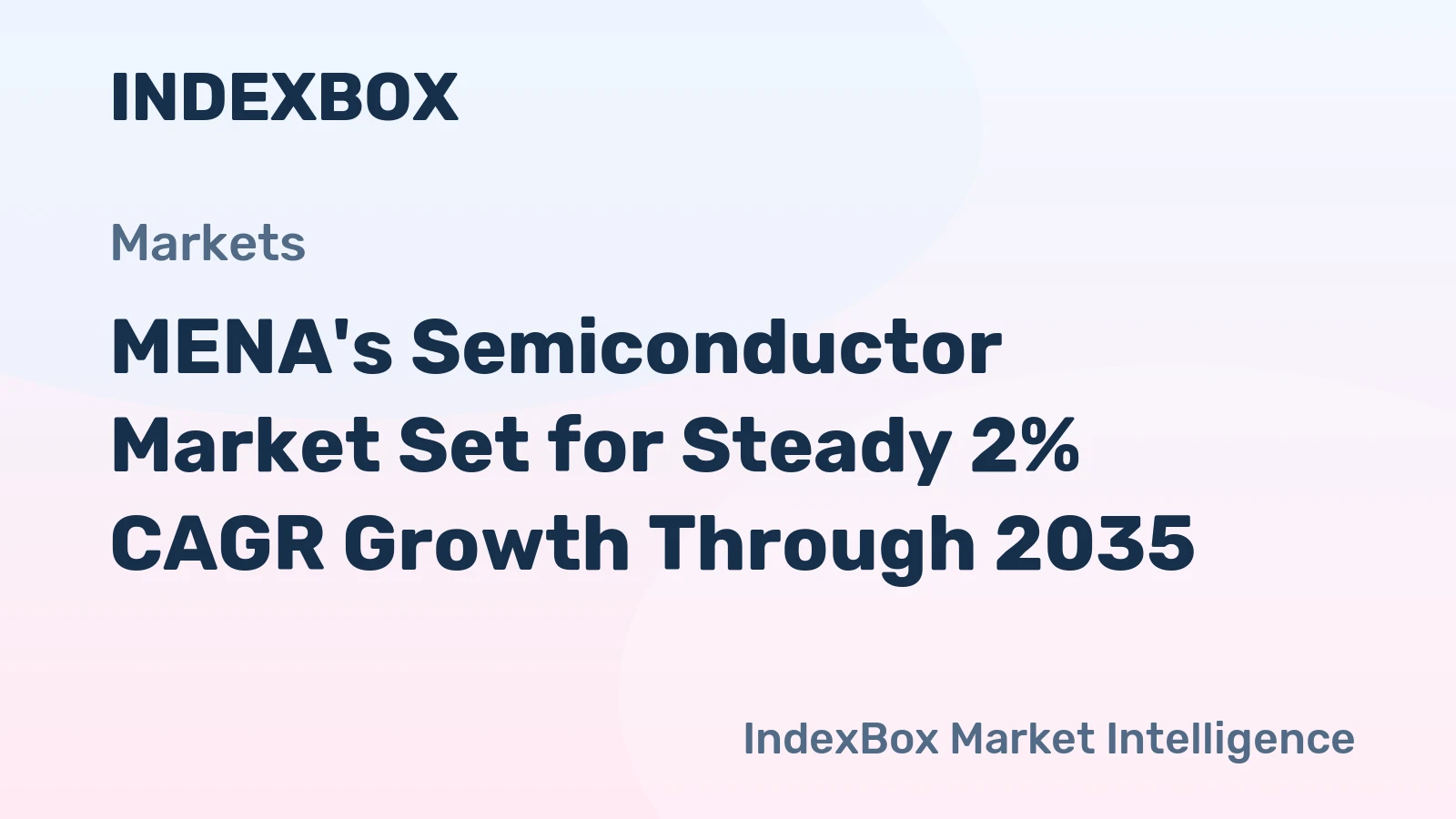 MENA's Semiconductor Market Set for Steady 2% CAGR Growth Through 2035