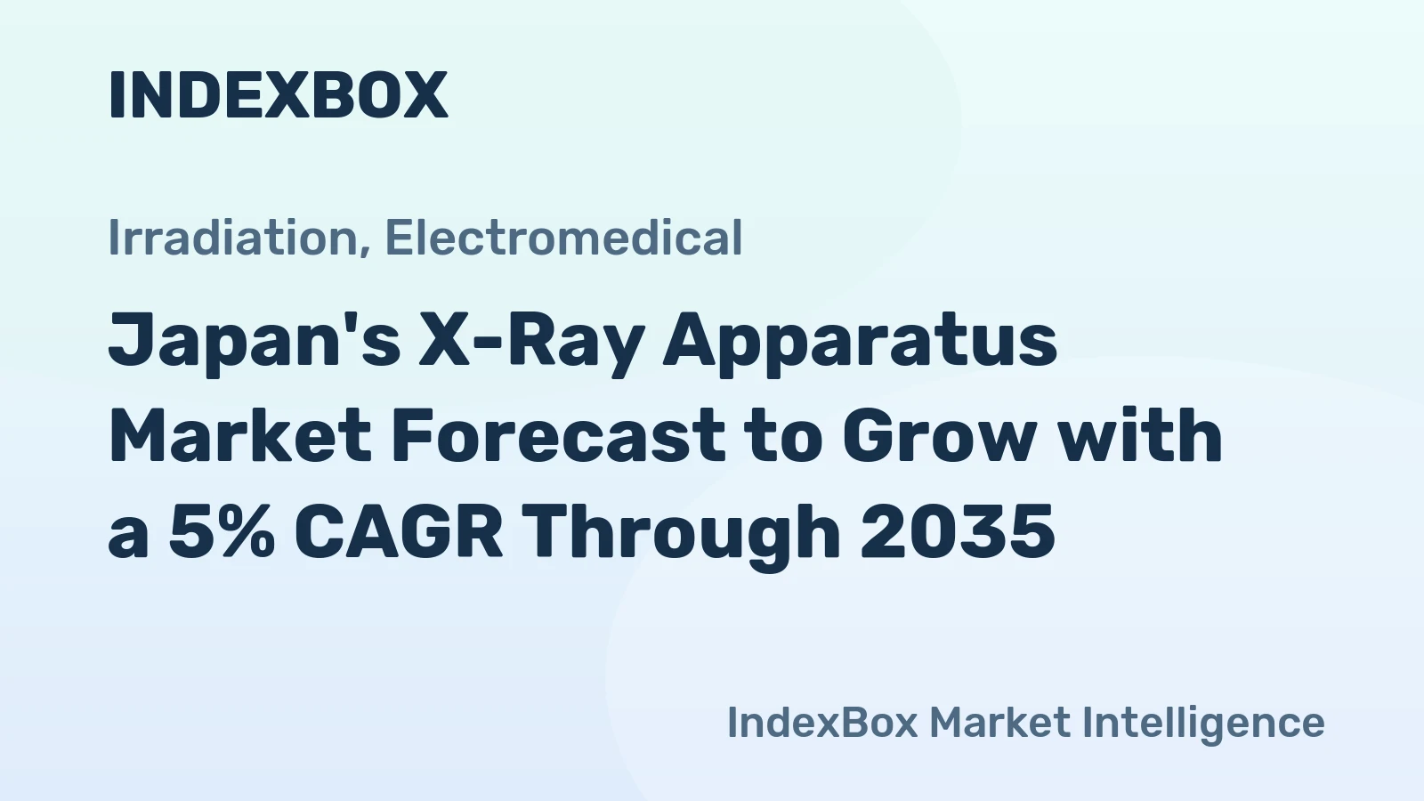 Japan's X-Ray Apparatus Market Forecast to Grow with a 5% CAGR Through 2035