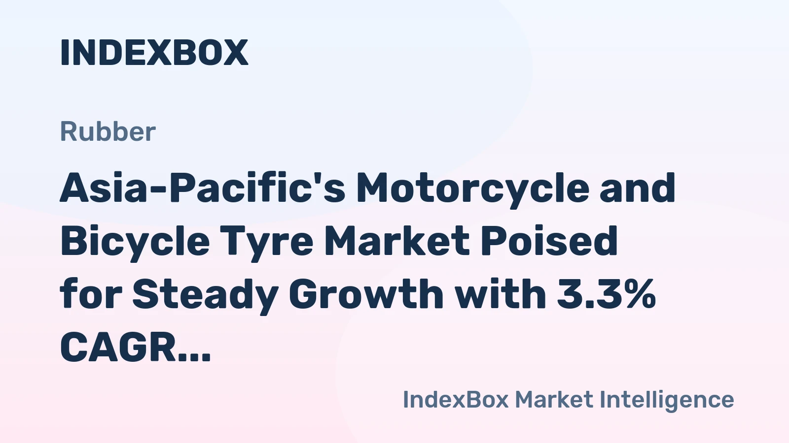 Asia-Pacific's Motorcycle and Bicycle Tyre Market Poised for Steady Growth with 3.3% CAGR