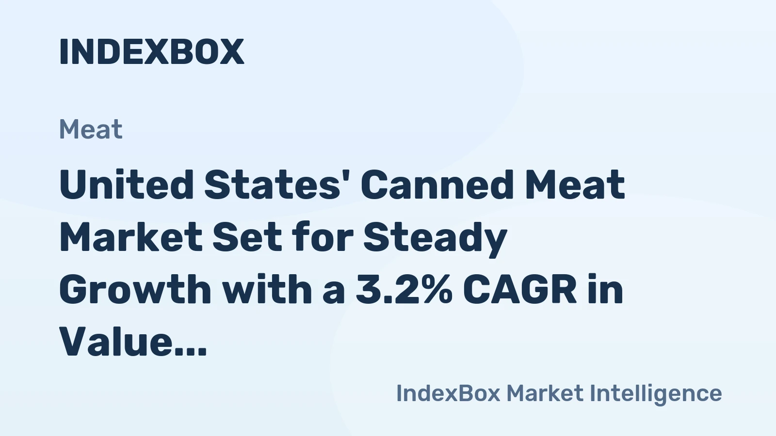 United States' Canned Meat Market Set for Steady Growth with a 3.2% CAGR in Value Through 2035