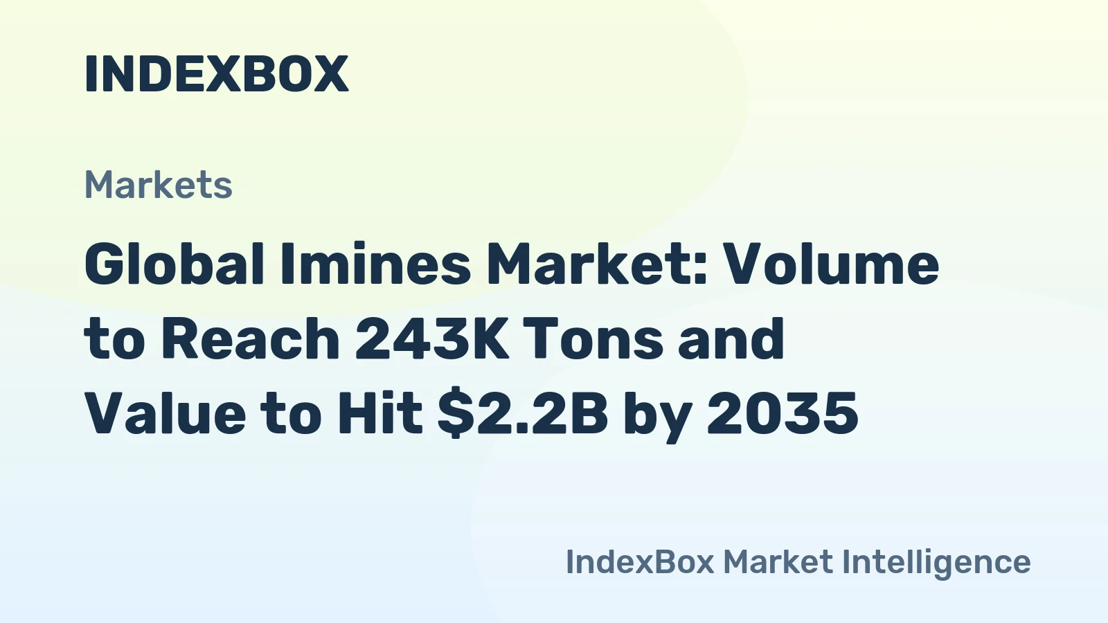 Global Imines Market: Volume to Reach 243K Tons and Value to Hit $2.2B by 2035