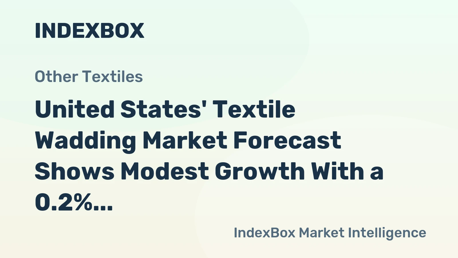 United States' Textile Wadding Market Forecast Shows Modest Growth With a 0.2% CAGR Through 2035