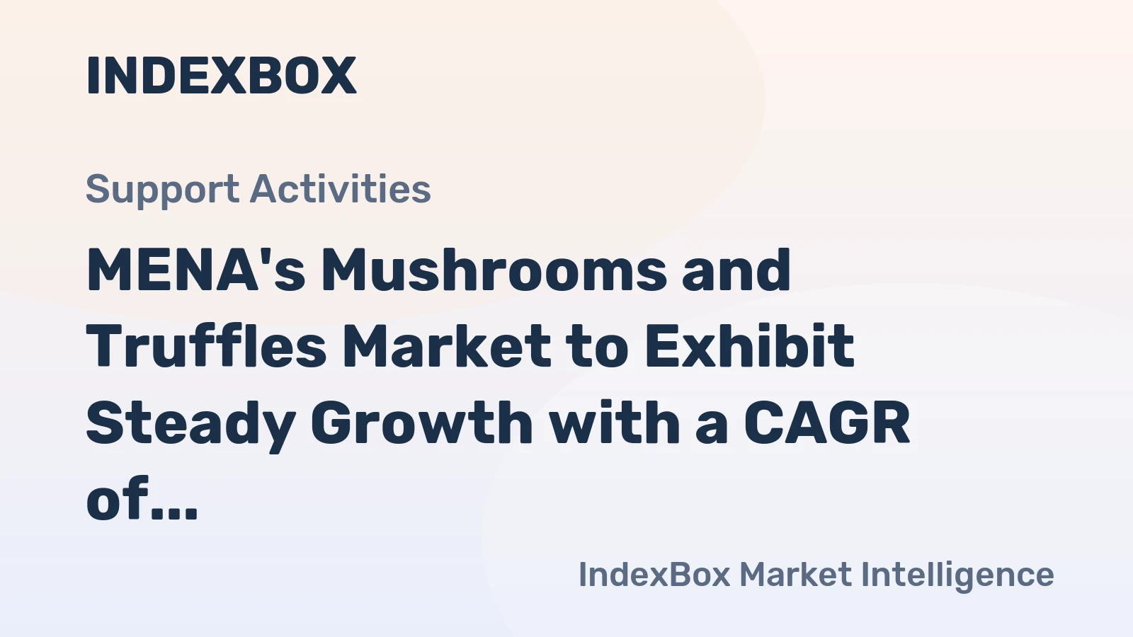 MENA's Mushrooms and Truffles Market to Exhibit Steady Growth with a CAGR of +1.5% by 2035
