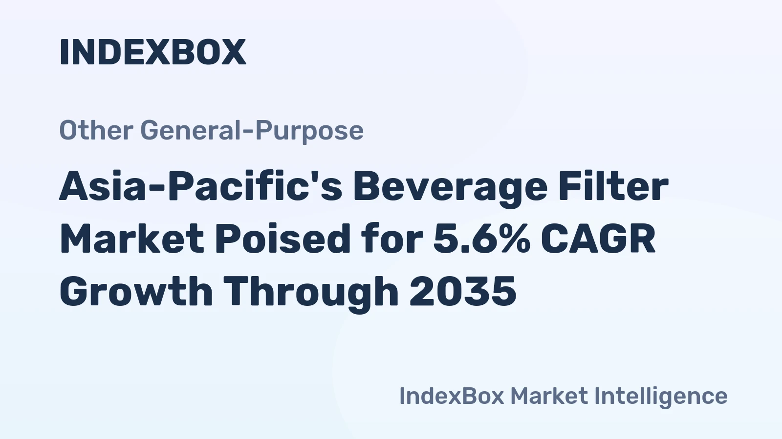 Asia-Pacific's Beverage Filter Market Poised for 5.6% CAGR Growth Through 2035