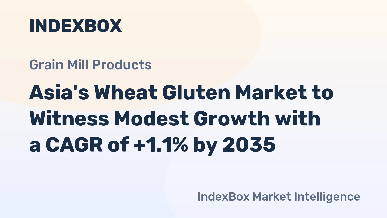 Asia's Wheat Gluten Market to Witness Modest Growth with a CAGR of +1.1% by 2035