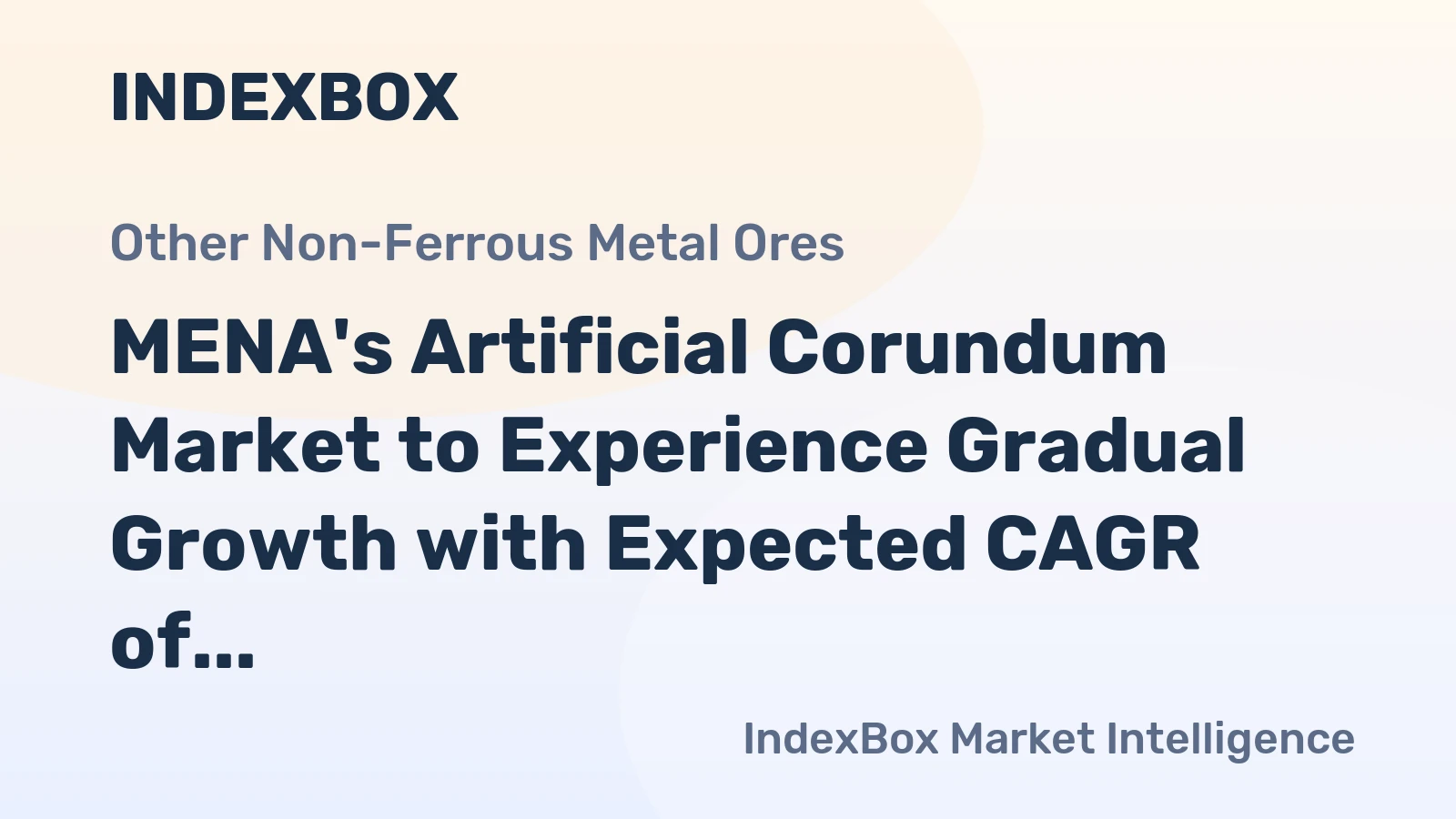 MENA's Artificial Corundum Market to Experience Gradual Growth with Expected CAGR of +0.5% from 2024 to 2035