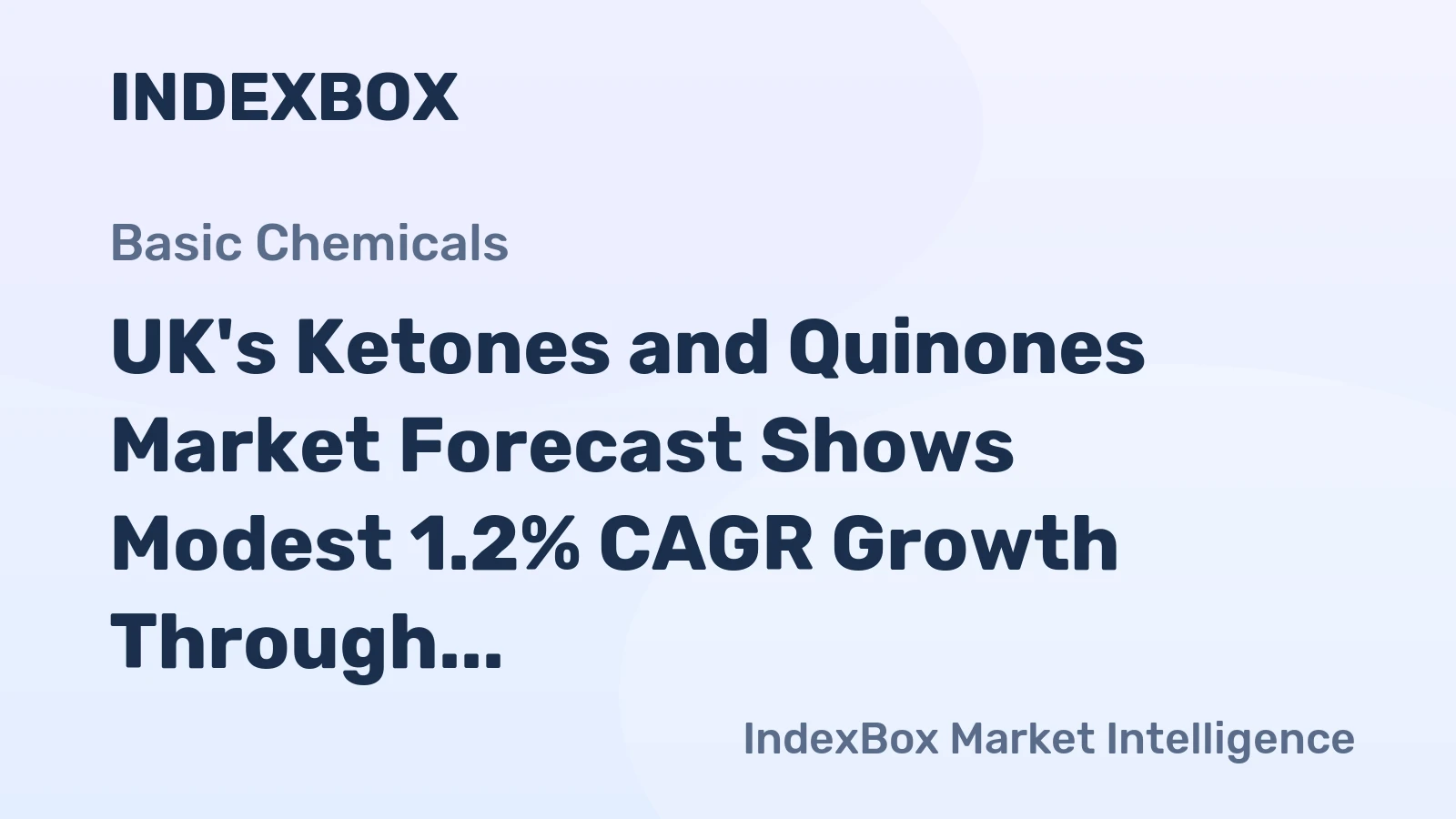 UK's Ketones and Quinones Market Forecast Shows Modest 1.2% CAGR Growth Through 2035