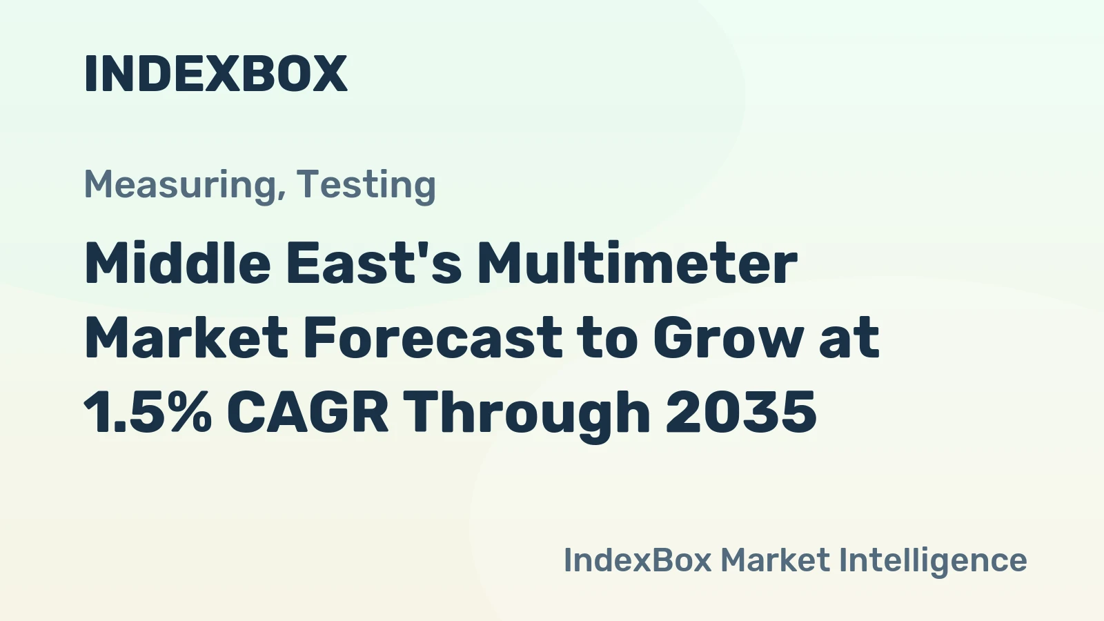 Middle East's Multimeter Market Forecast to Grow at 1.5% CAGR Through 2035