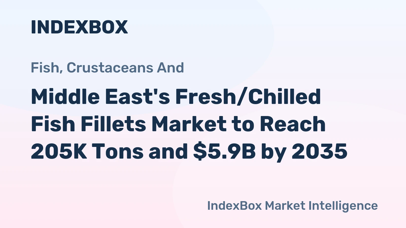 Middle East's Fresh/Chilled Fish Fillets Market to Reach 205K Tons and $5.9B by 2035