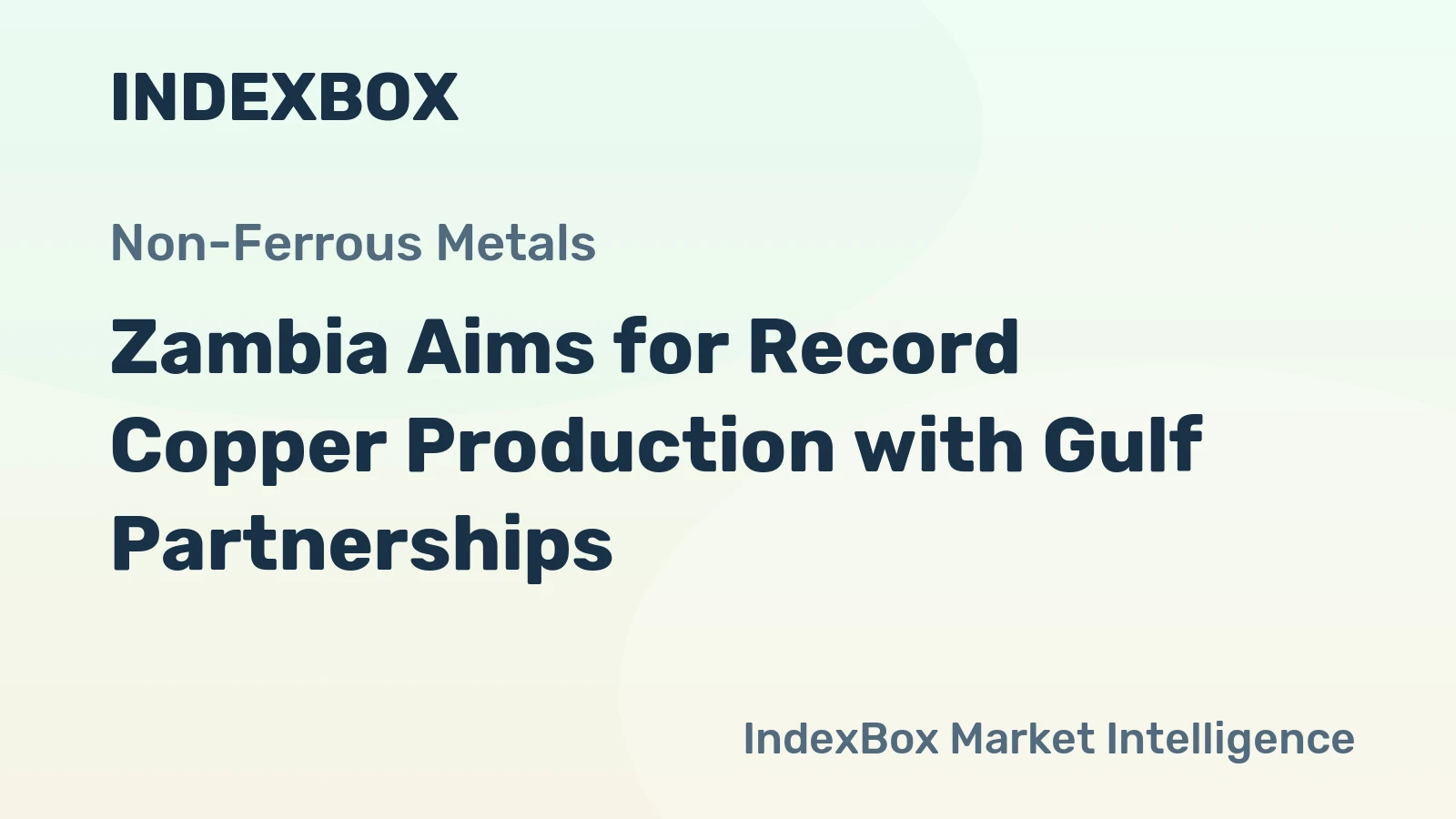 Zambia Aims for Record Copper Production with Gulf Partnerships
