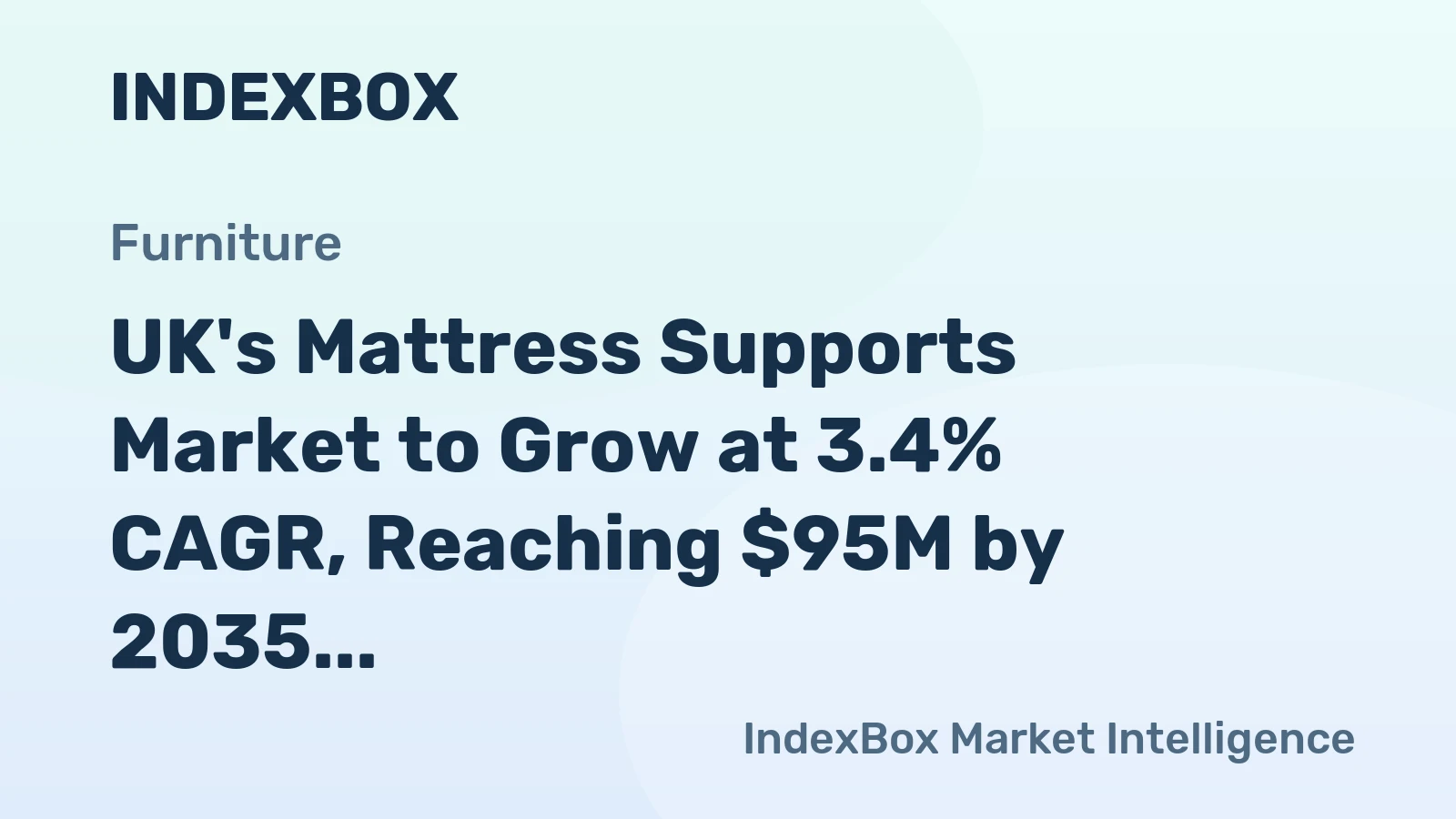 UK's Mattress Supports Market to Grow at 3.4% CAGR, Reaching $95M by 2035